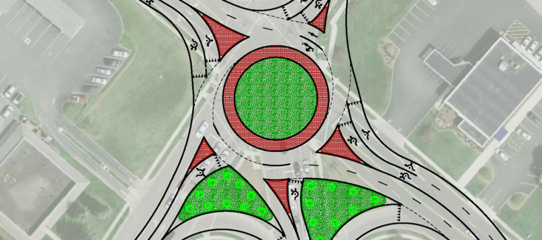 Five Points Intersection Roundabout Analysis